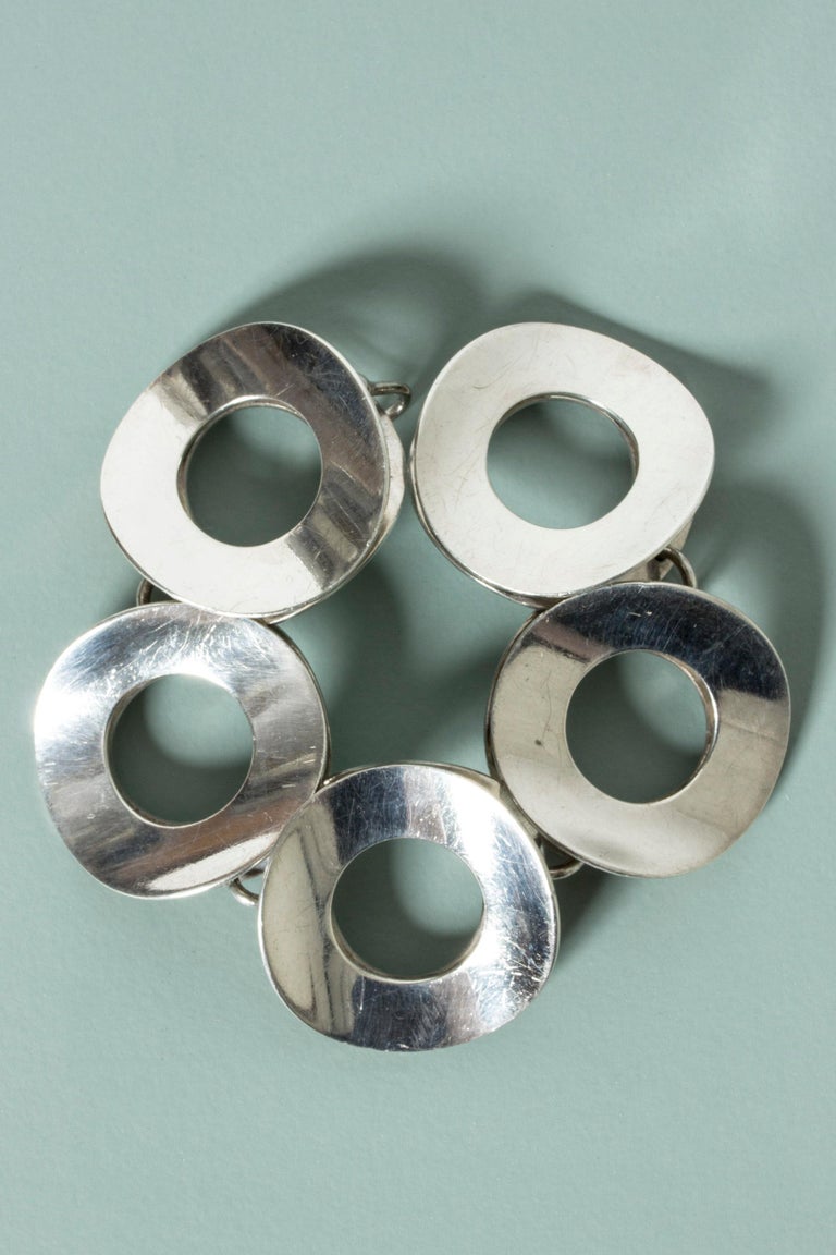 Silver Bracelet by Tone Vigeland for Plus, Norway, 1960s at 1stDibs