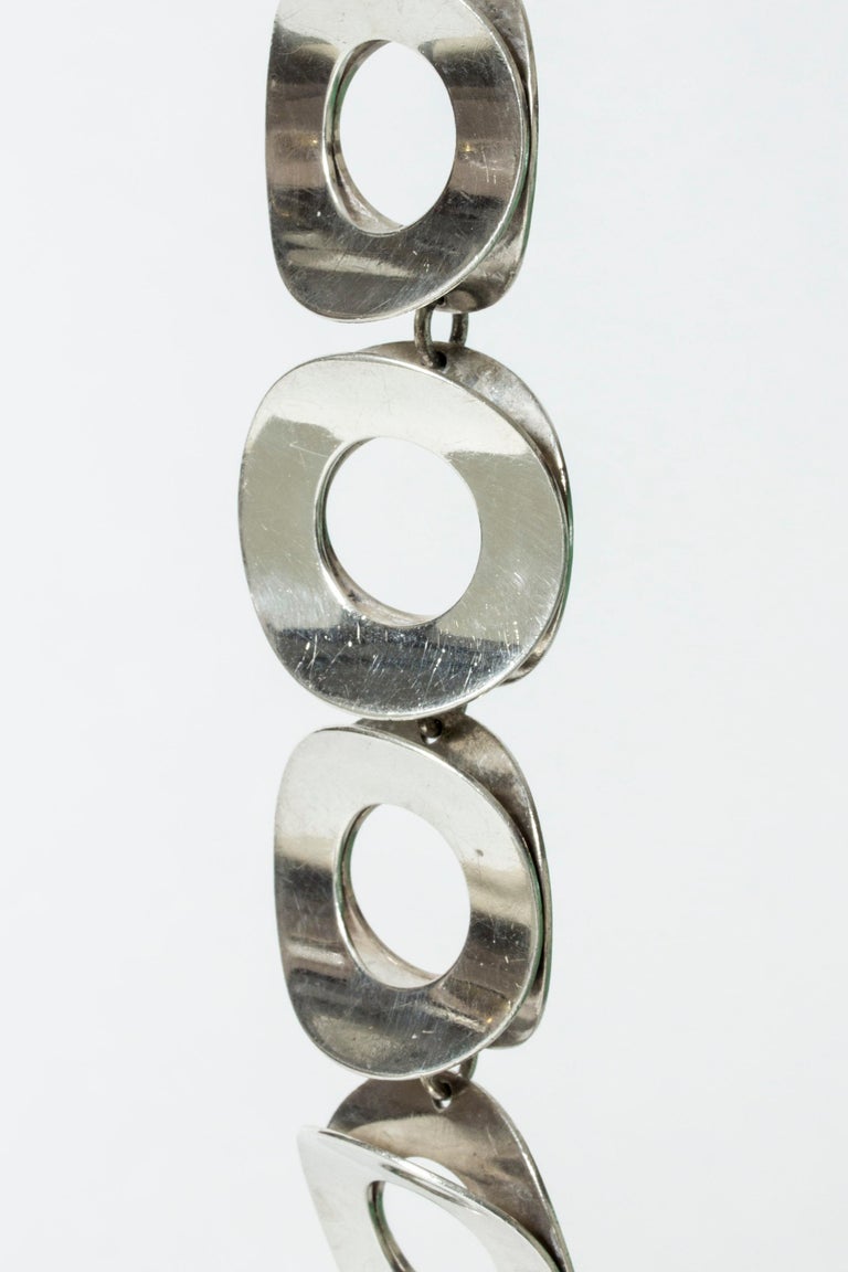 Silver Bracelet by Tone Vigeland for Plus, Norway, 1960s at 1stDibs