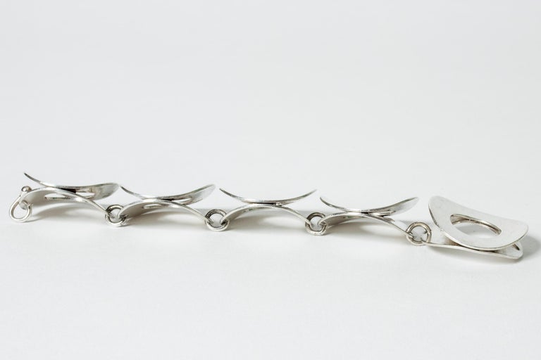 Silver Bracelet by Tone Vigeland for Plus, Norway, 1960s at 1stDibs