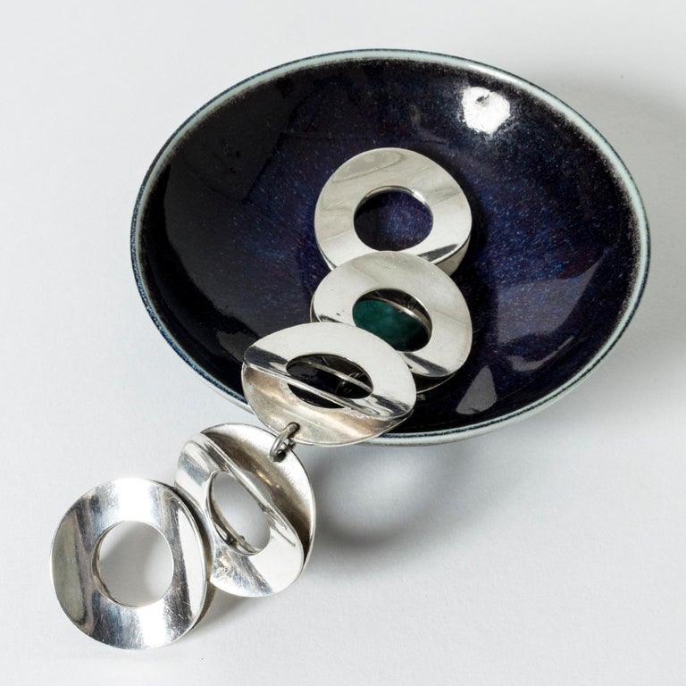 Silver Bracelet by Tone Vigeland for Plus, Norway, 1960s at 1stDibs