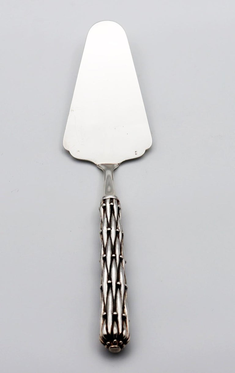 Silver Bronze Pie Server For Sale at 1stDibs
