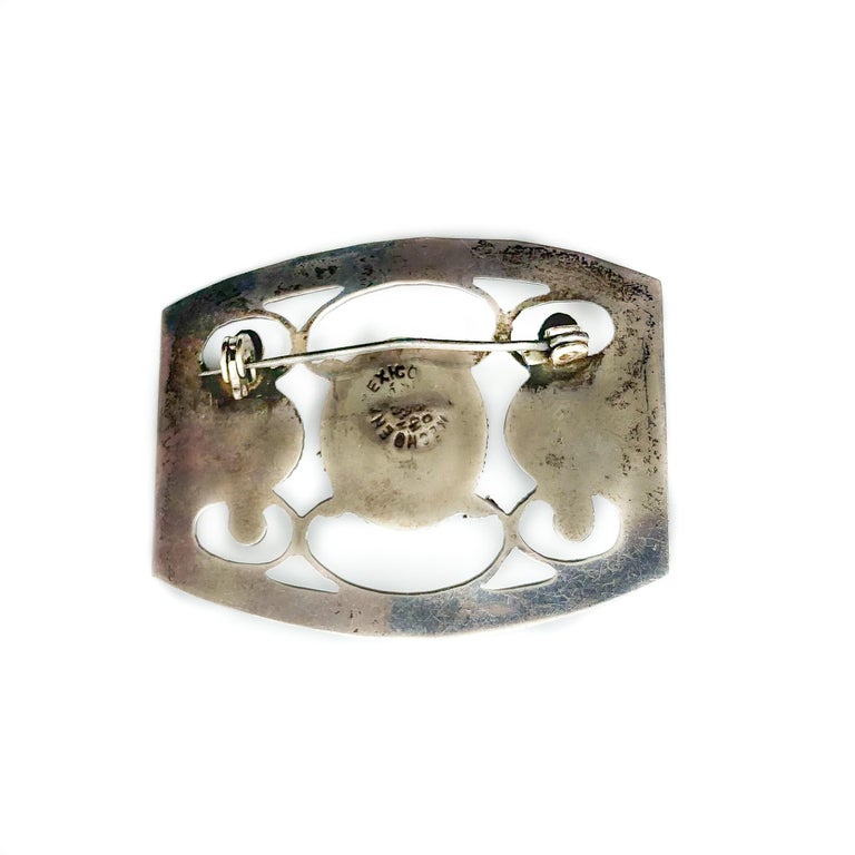 Silver Brooch For Sale at 1stDibs