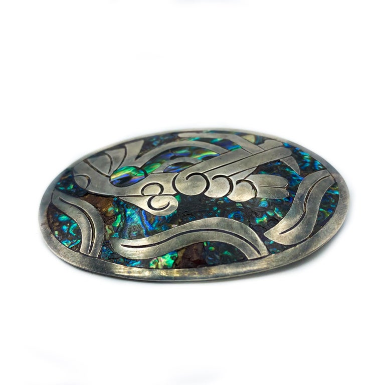 Silver Brooch For Sale at 1stDibs