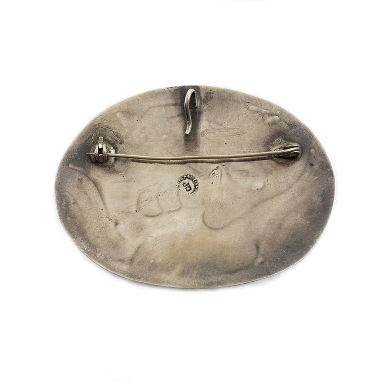 Silver Brooch For Sale at 1stDibs