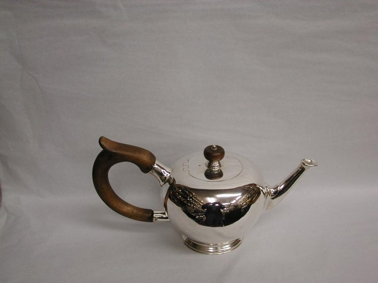 Silver Bullet Teapot, George 11 Style, Dated 1975, Rodney Pettitt ...