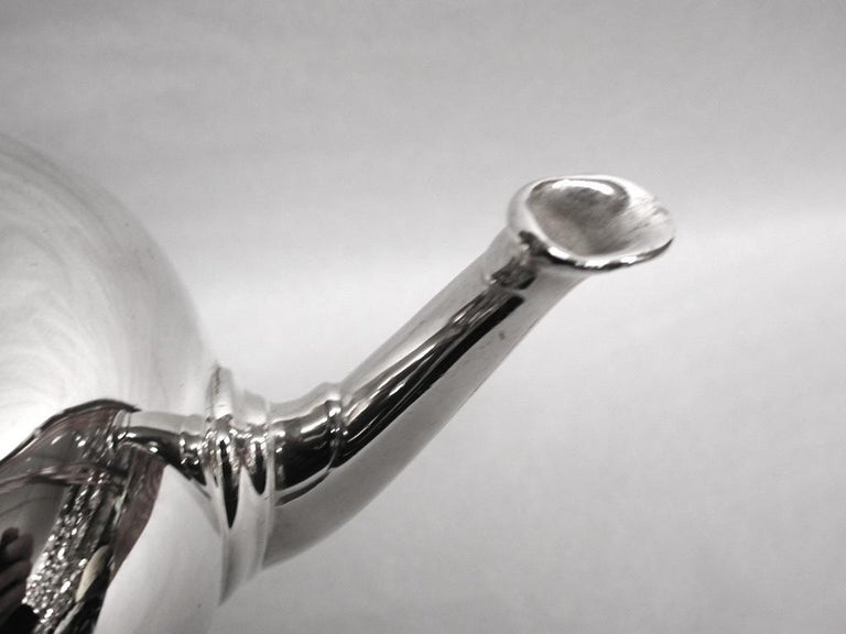 Silver Bullet Teapot, George 11 Style, Dated 1975, Rodney Pettitt ...