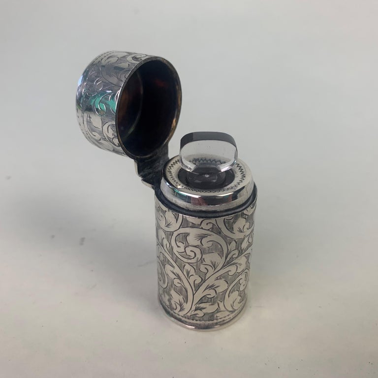 Silver Cased Scent Bottle For Sale at 1stDibs