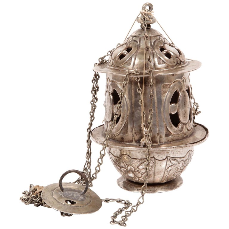 Silver Censer, with Hallmarks, 17th Century at 1stDibs