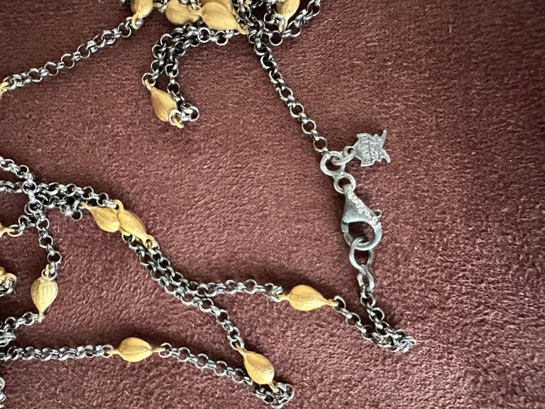 Silver Chain with 24K Beads by Kurtulan of Istanbul, Turkey For Sale at ...