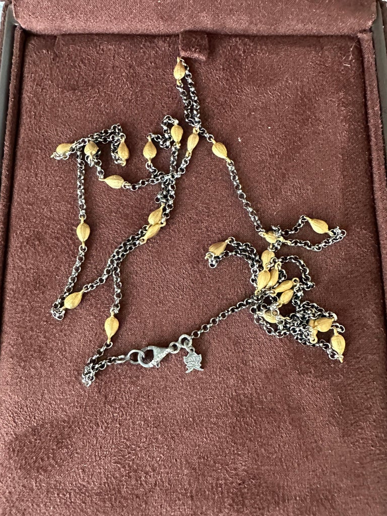 Silver Chain with 24K Beads by Kurtulan of Istanbul, Turkey For Sale at ...