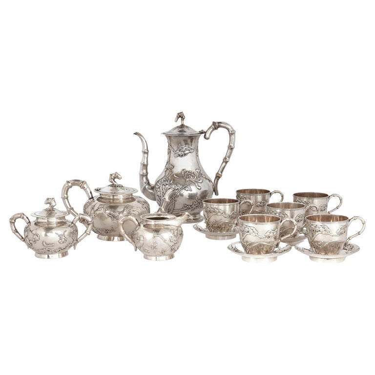 Silver Chinese Export Tea and Coffee Service, by Tuck Chang and Co ...