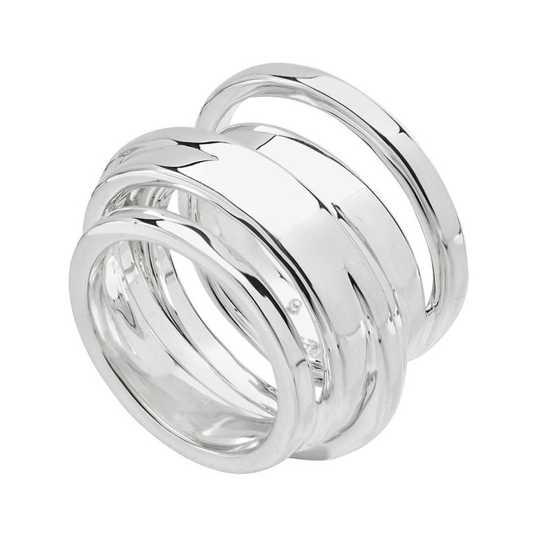 Silver Cortado Ring, size: 65 For Sale at 1stDibs
