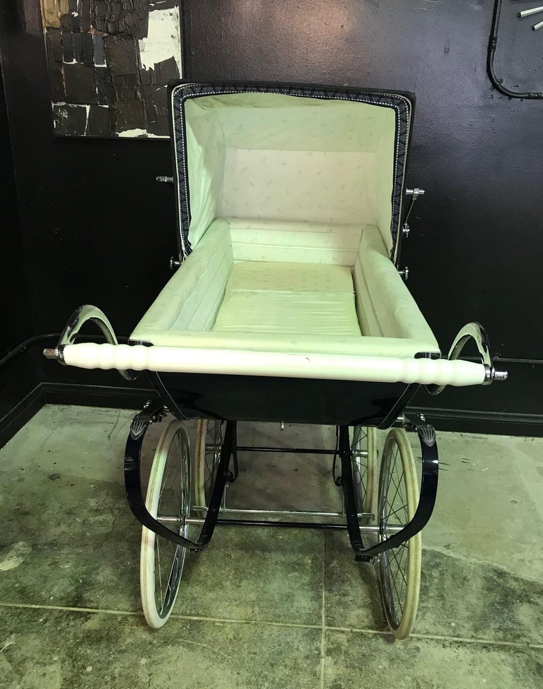 Silver Cross Balmoral Navy Blue Baby Pram Carriage Stroller at 1stDibs ...