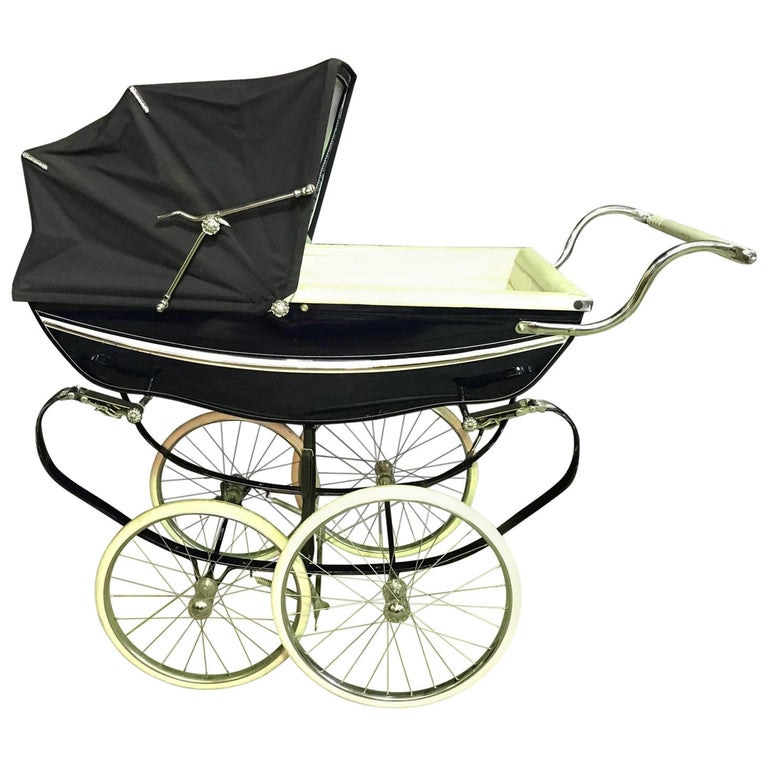 Silver Cross Balmoral Navy Blue Baby Pram Carriage Stroller For Sale at ...