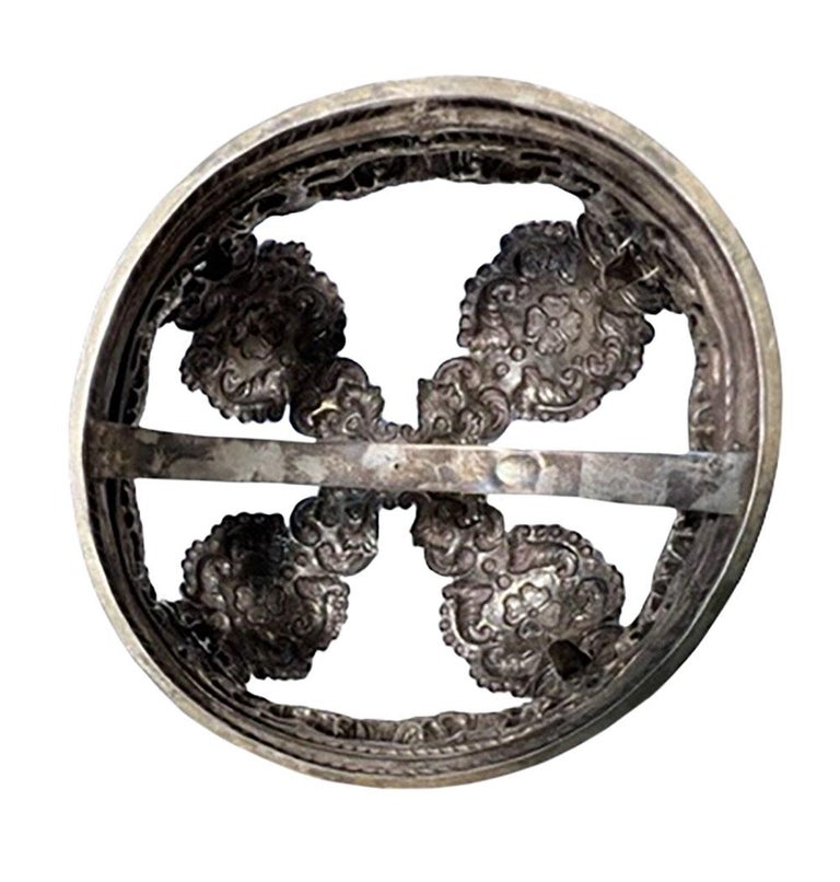 Silver Crown with Colored Jewels For Sale at 1stDibs