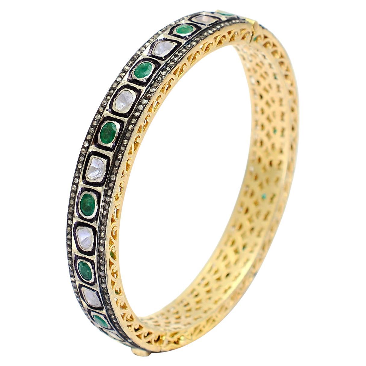 Soho Black Enamel Bangle Bracelet with Diamonds For Sale at 1stDibs