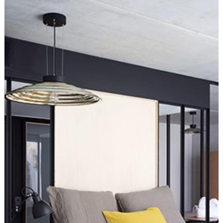 Silver Echo Ceiling Light, Large by Radar For Sale at 1stDibs