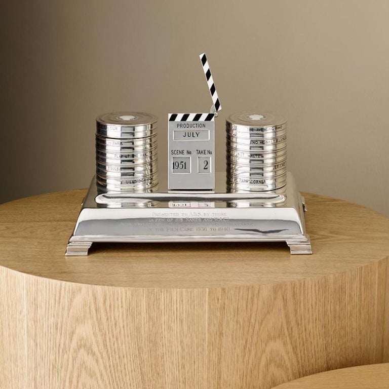 Silver and Enamel Film Inkstand by Goldsmiths and Silversmiths Company ...