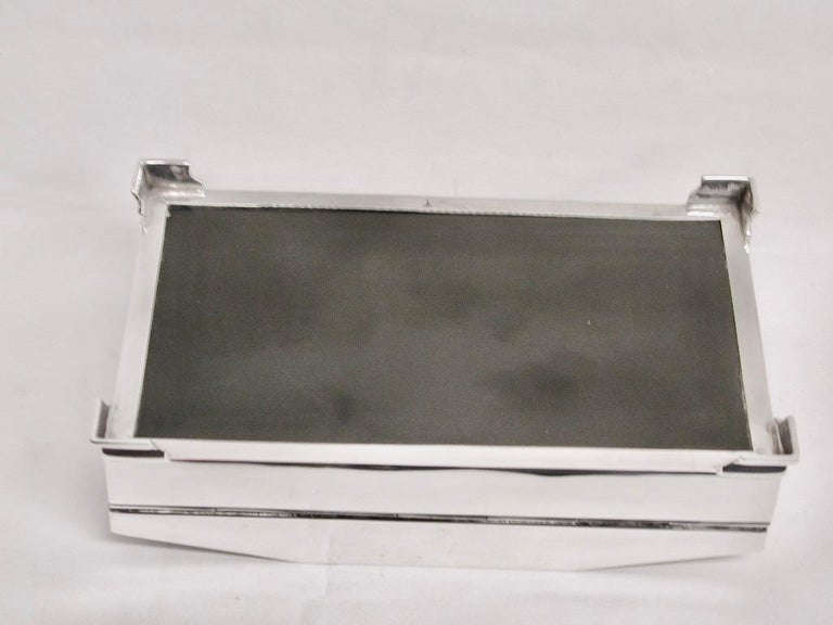 Silver Engine Turned Cigarette Box,Birmingham,1959,Harman Brothers at ...