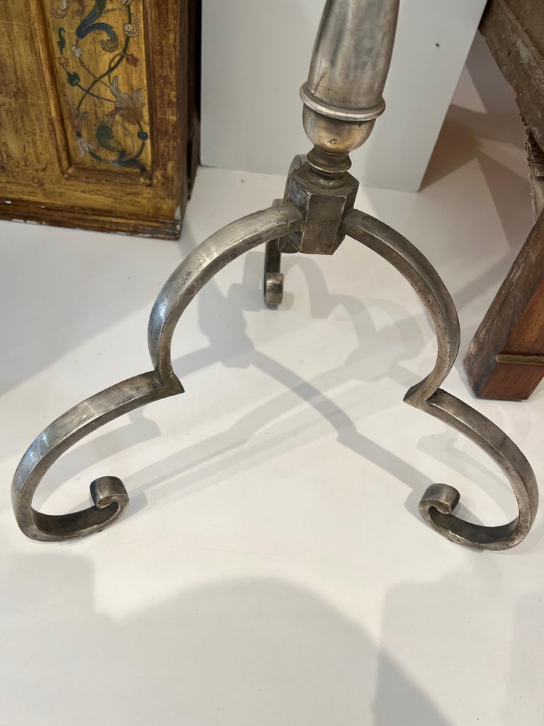 Silver Floor Lamp For Sale at 1stDibs