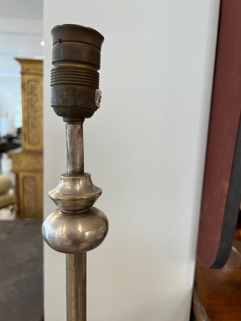Silver Floor Lamp For Sale at 1stDibs
