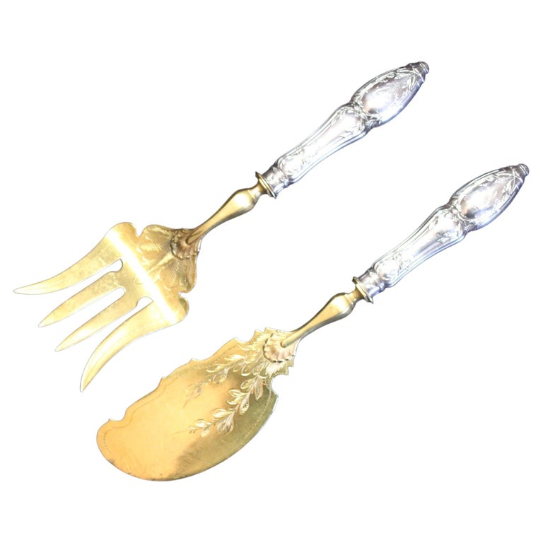 Silver Gilt Fish Servers For Sale at 1stDibs