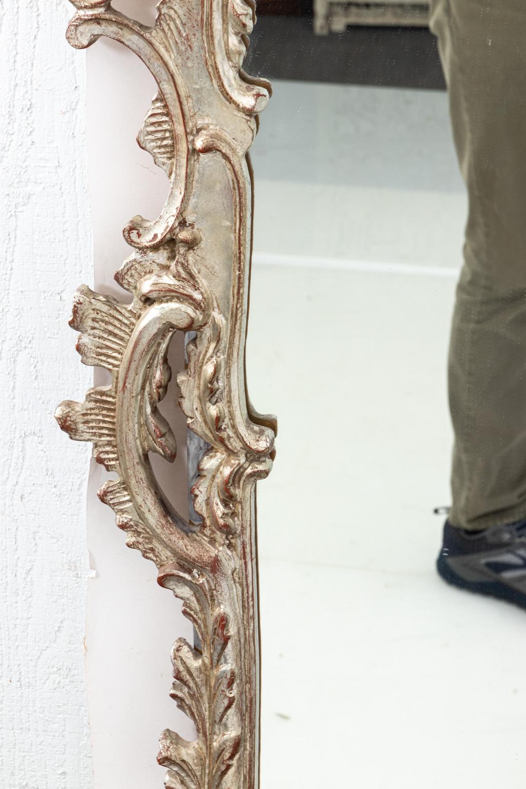 Silver Gilt French Mirror with Phoenix at 1stDibs