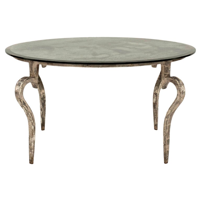Silver Gilt Iron Cocktail Table For Sale at 1stDibs