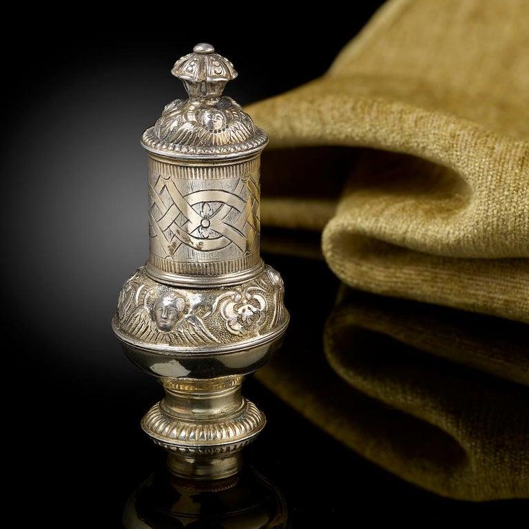 Silver Gilt Pomander, German, 17th Century For Sale at 1stDibs