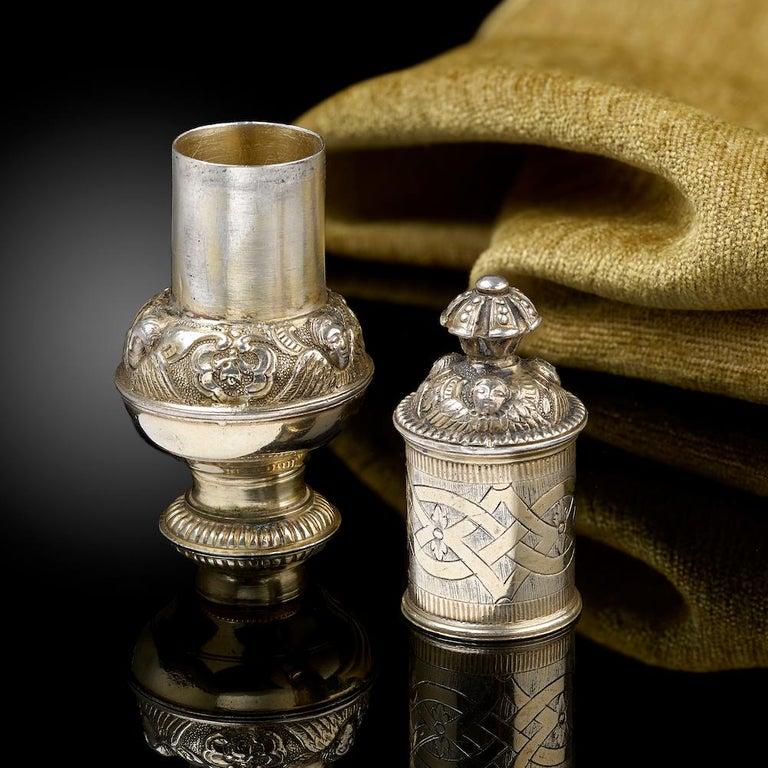 Silver Gilt Pomander, German, 17th Century For Sale at 1stDibs