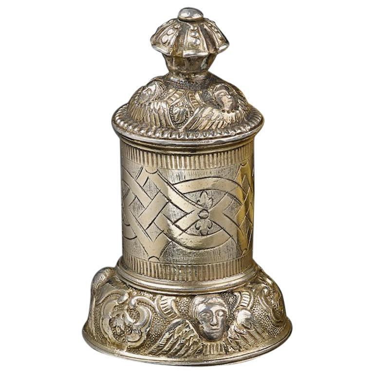 Silver Gilt Pomander, German, 17th Century For Sale at 1stDibs