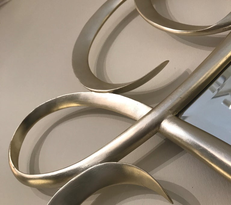 Silver Giltwood Swirl Mirror by Christopher Guy For Sale at 1stDibs ...
