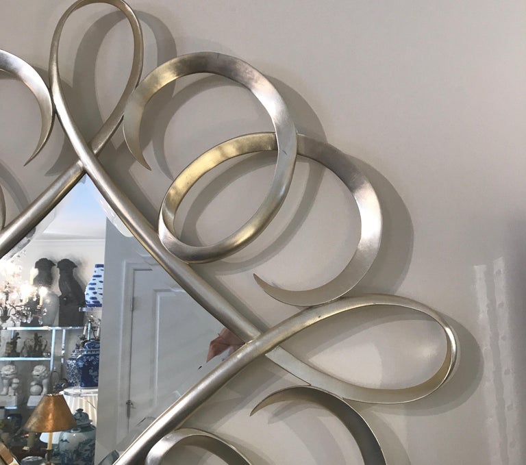 Silver Giltwood Swirl Mirror by Christopher Guy For Sale at 1stDibs ...