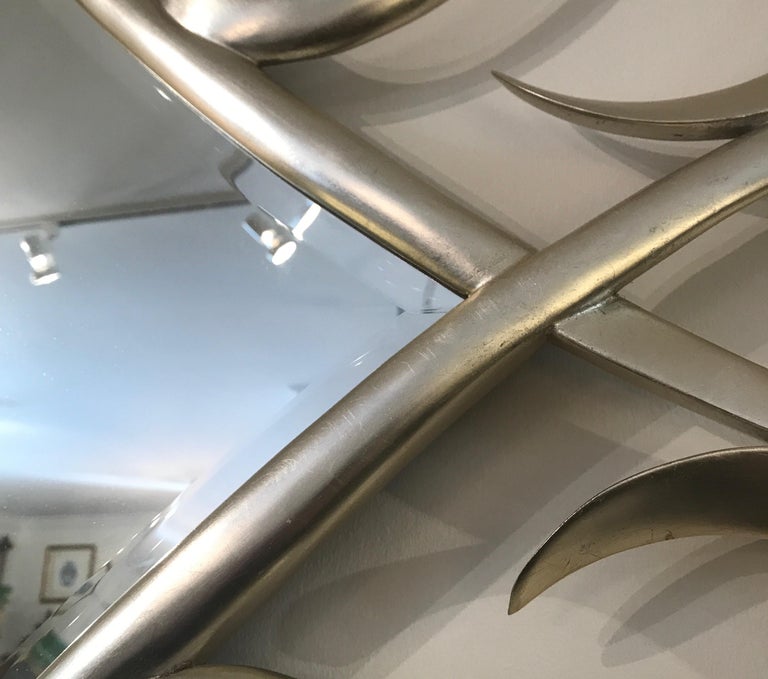 Silver Giltwood Swirl Mirror by Christopher Guy For Sale at 1stDibs ...