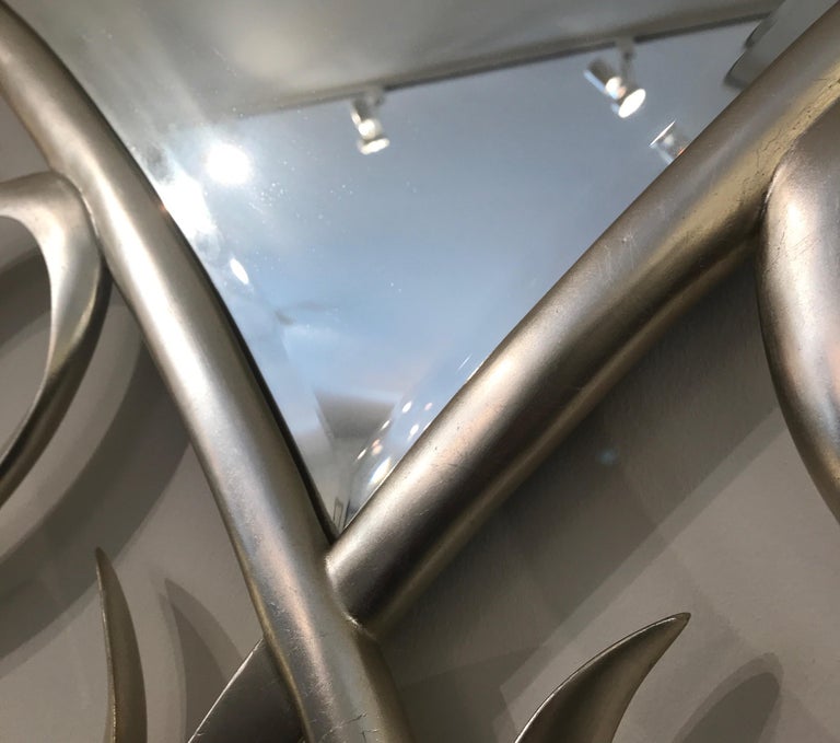 Silver Giltwood Swirl Mirror by Christopher Guy For Sale at 1stDibs ...