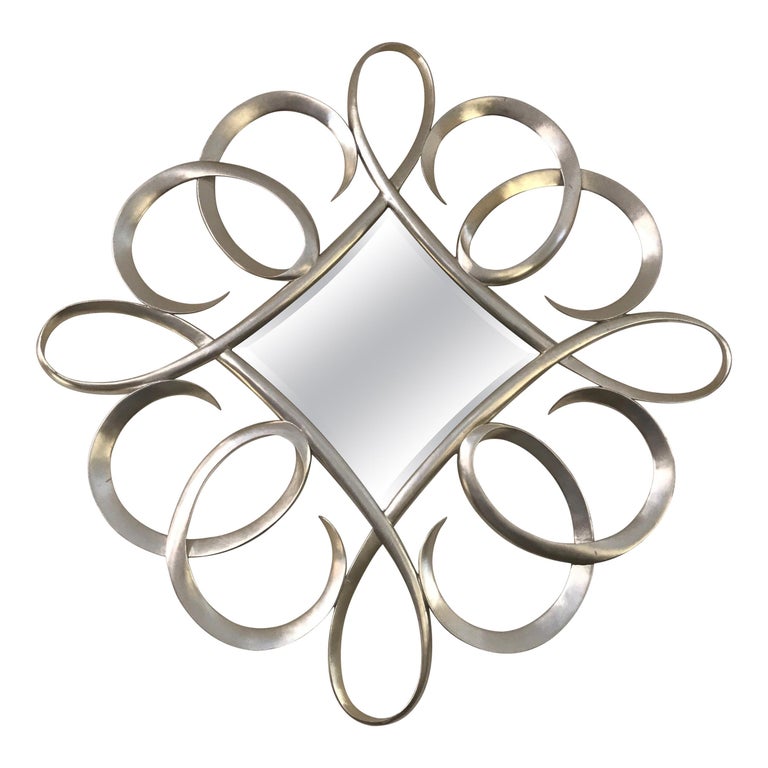 Silver Giltwood Swirl Mirror by Christopher Guy For Sale at 1stDibs | christopher guy mirror ...