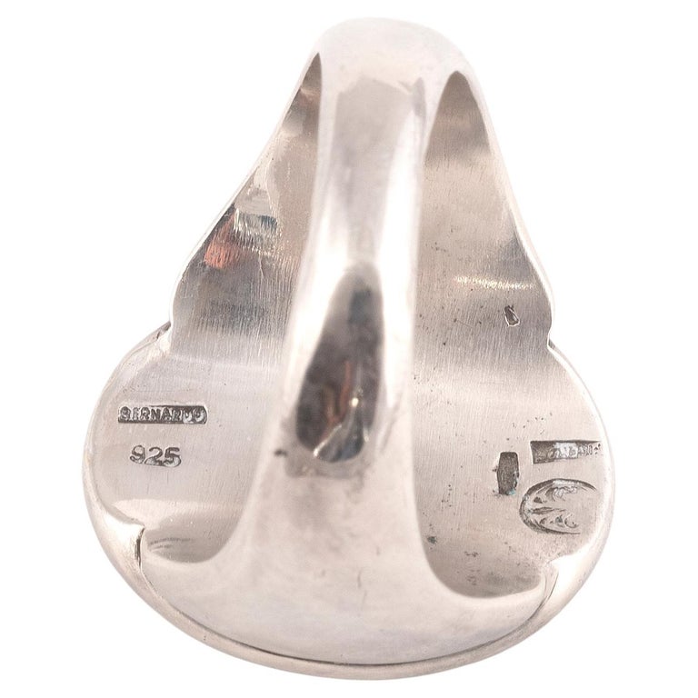 Silver Gold Roman Emperor Intaglio Men’s Ring For Sale at 1stDibs