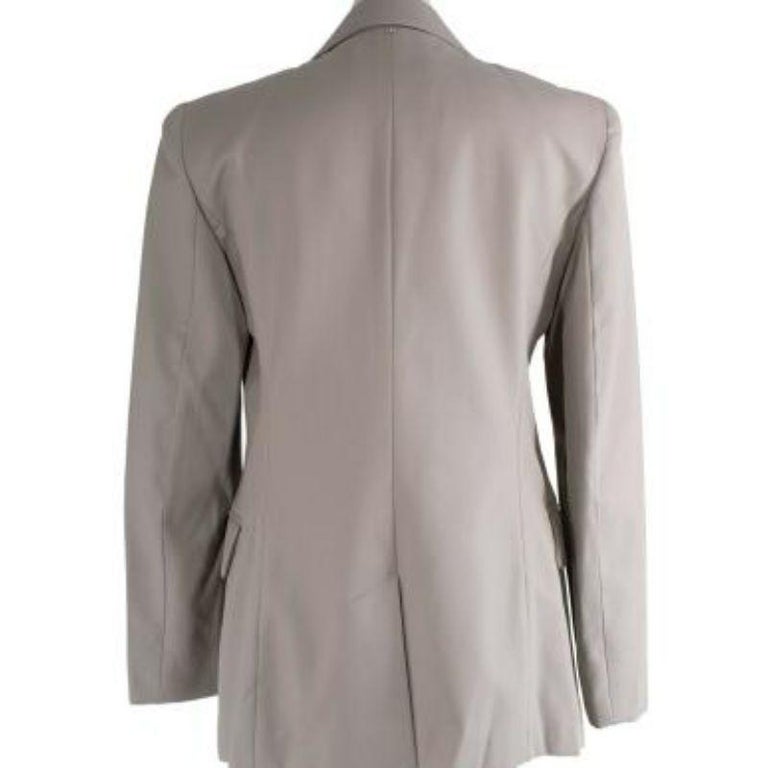 Silver-Grey Tailored Jacket For Sale at 1stDibs