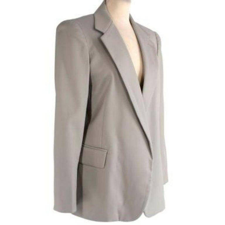Silver-Grey Tailored Jacket For Sale at 1stDibs