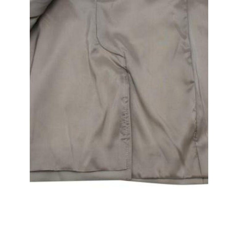 Silver-Grey Tailored Jacket For Sale at 1stDibs