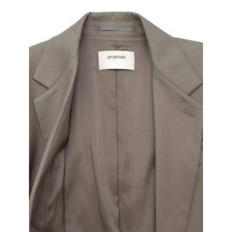 Silver-Grey Tailored Jacket For Sale at 1stDibs