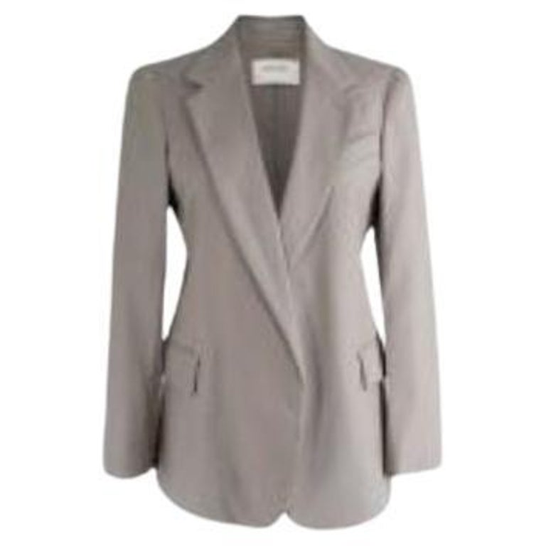 Silver-Grey Tailored Jacket For Sale at 1stDibs