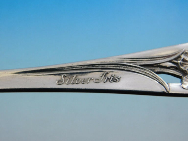 Silver Iris by International Sterling Silver Flatware Set for 8 Service ...