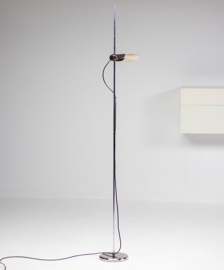 Silver Joe Colombo Limited Edition Alogena Floor Lamp For Sale at 1stDibs