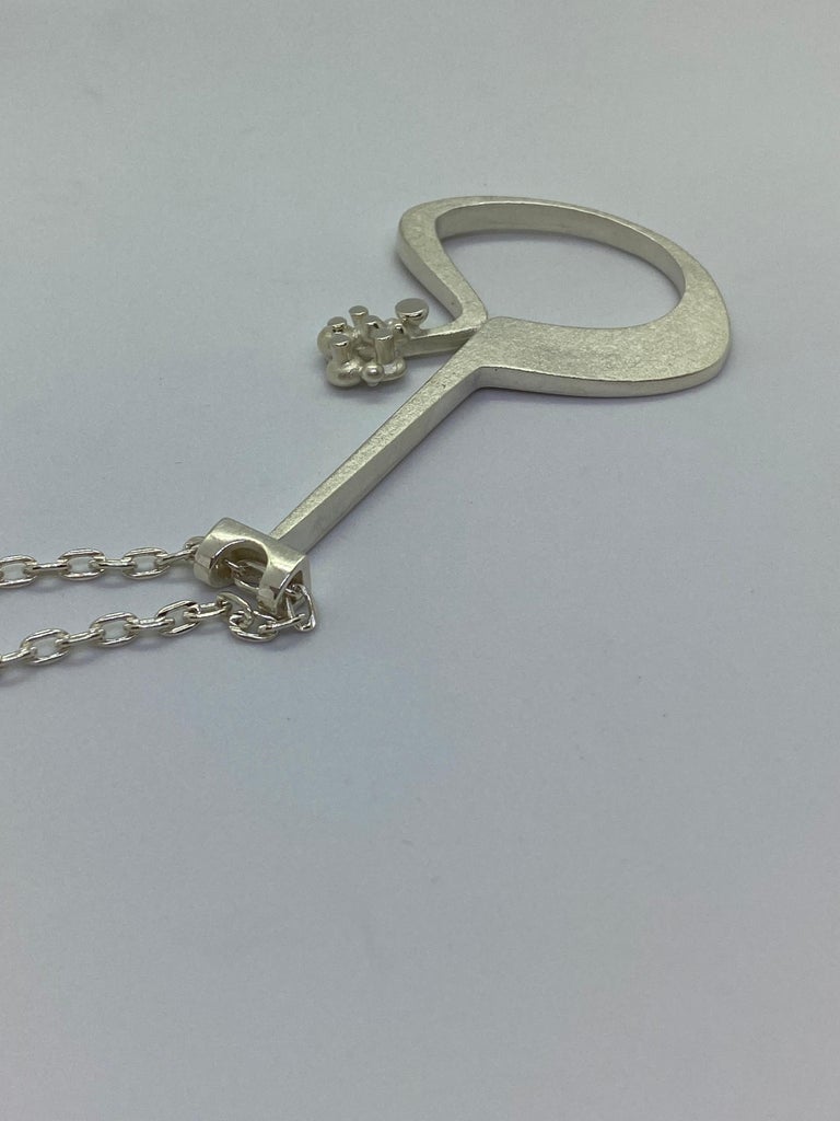 Silver Jorma Laine Turun Hopea 1973 Abstract Necklace For Sale at 1stDibs