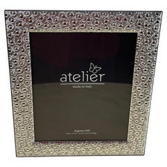 Silver Plate Photo Frame/Mirror, lace design, new For Sale at 1stDibs