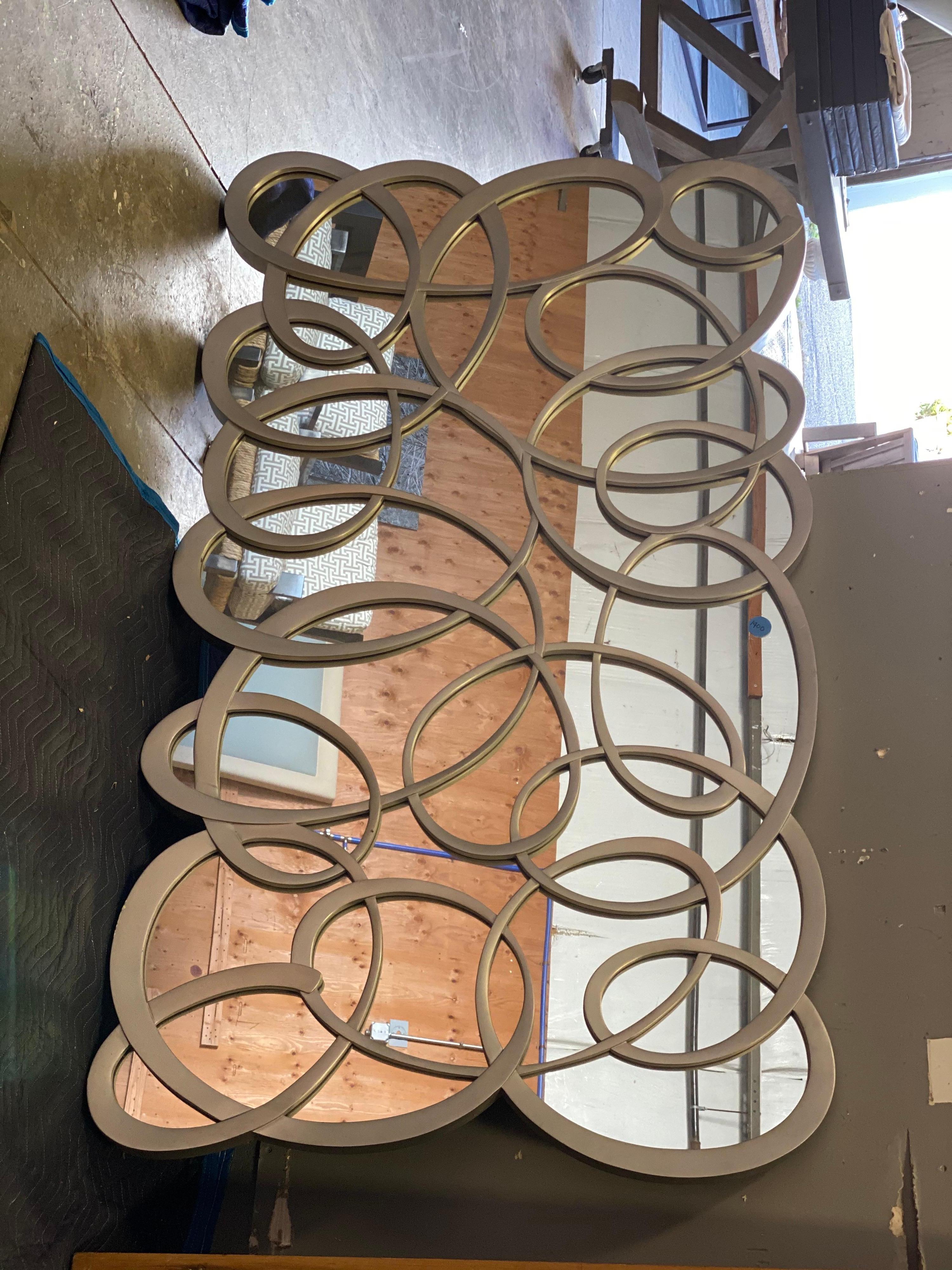 Silver Leaf Full Length Decorative Mirror, Curved 'Tordu' by Christopher Guy at 1stDibs ...