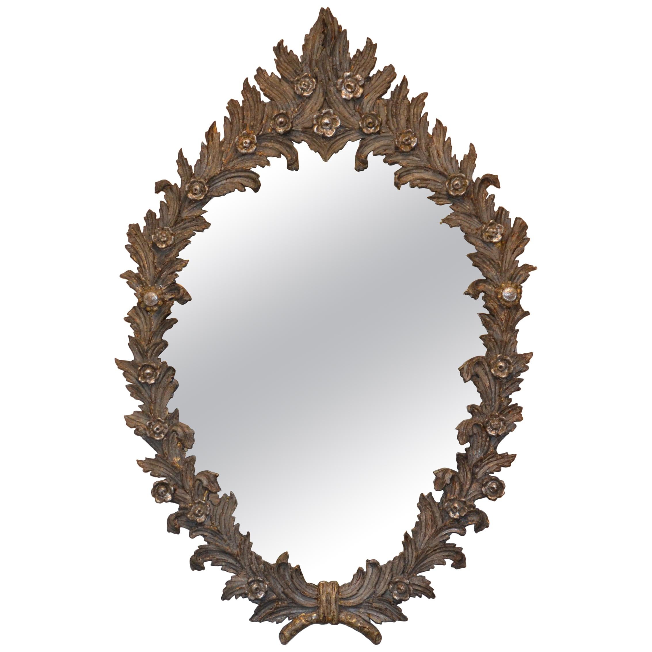 Silver Leaf Mirror at 1stDibs