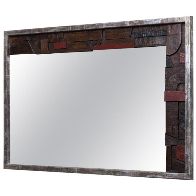 Silver Leafed Lane Designed Mirror, USA, 1960s For Sale at 1stDibs