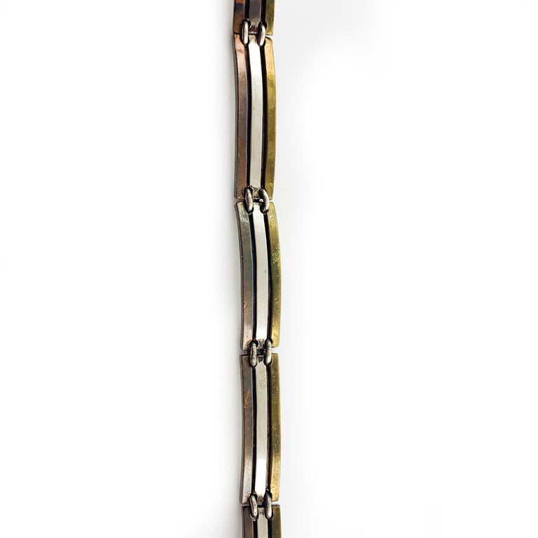 Silver Link Bracelet For Sale at 1stDibs